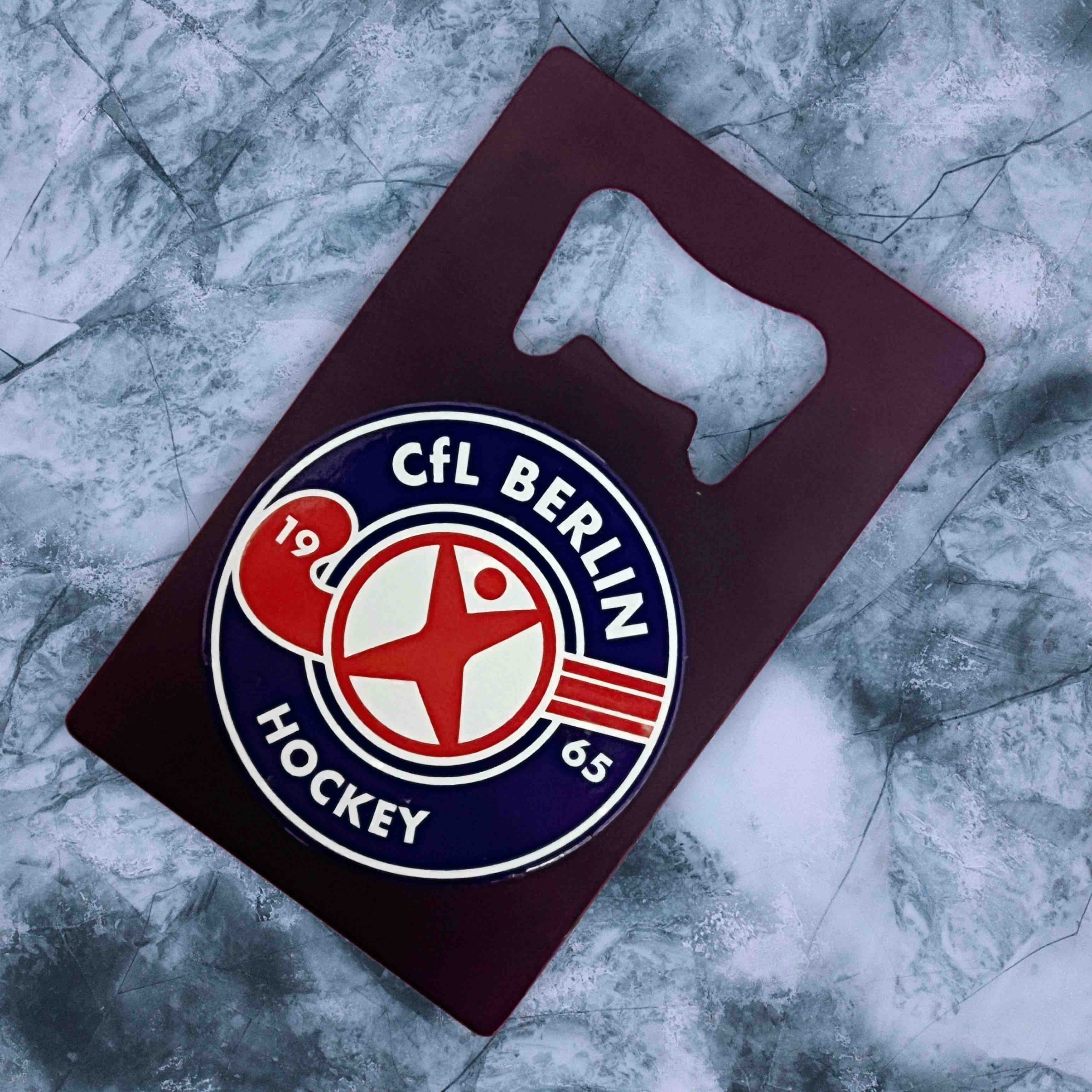 all2merch - Flaschenöffner schwarz - CfL Logo (Geldkartengröße)